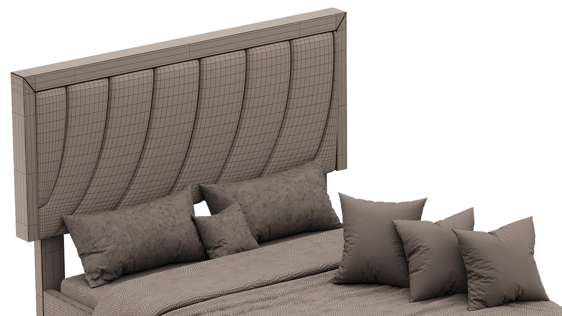 3D Model Boyd Sleep Bree Upholstered Faux Leather Platform Bed ...