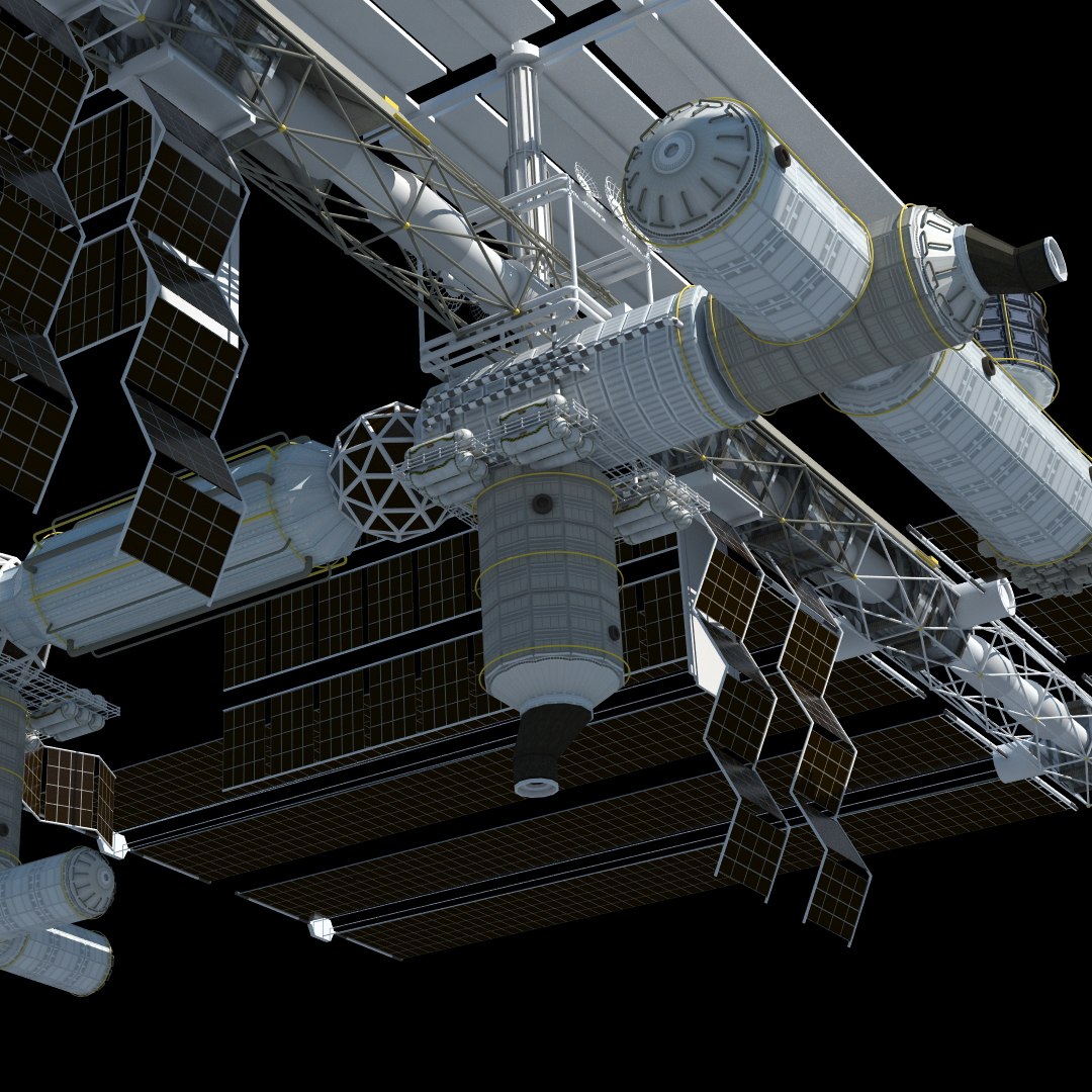 Space Station Veve 001 3d Model