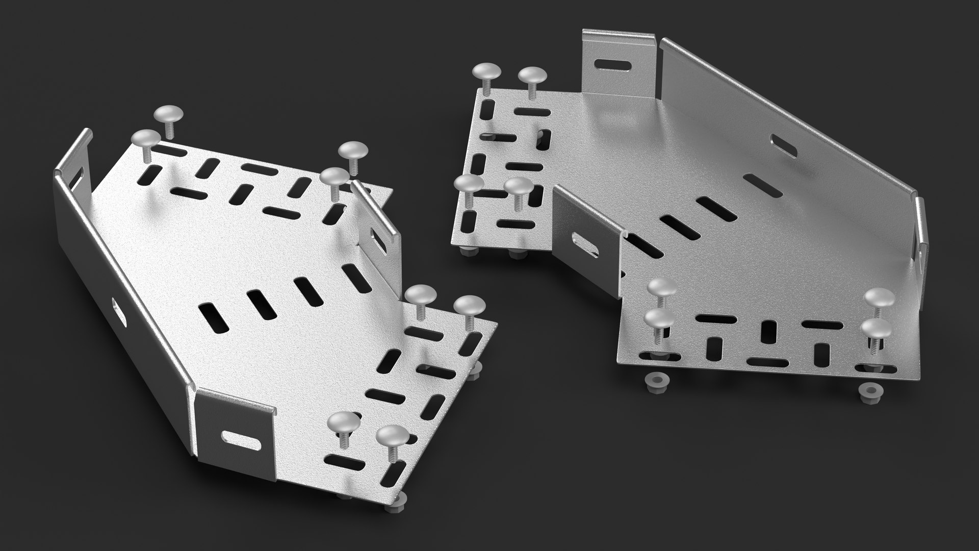 Cable Tray Kit 3D model - TurboSquid 2151234