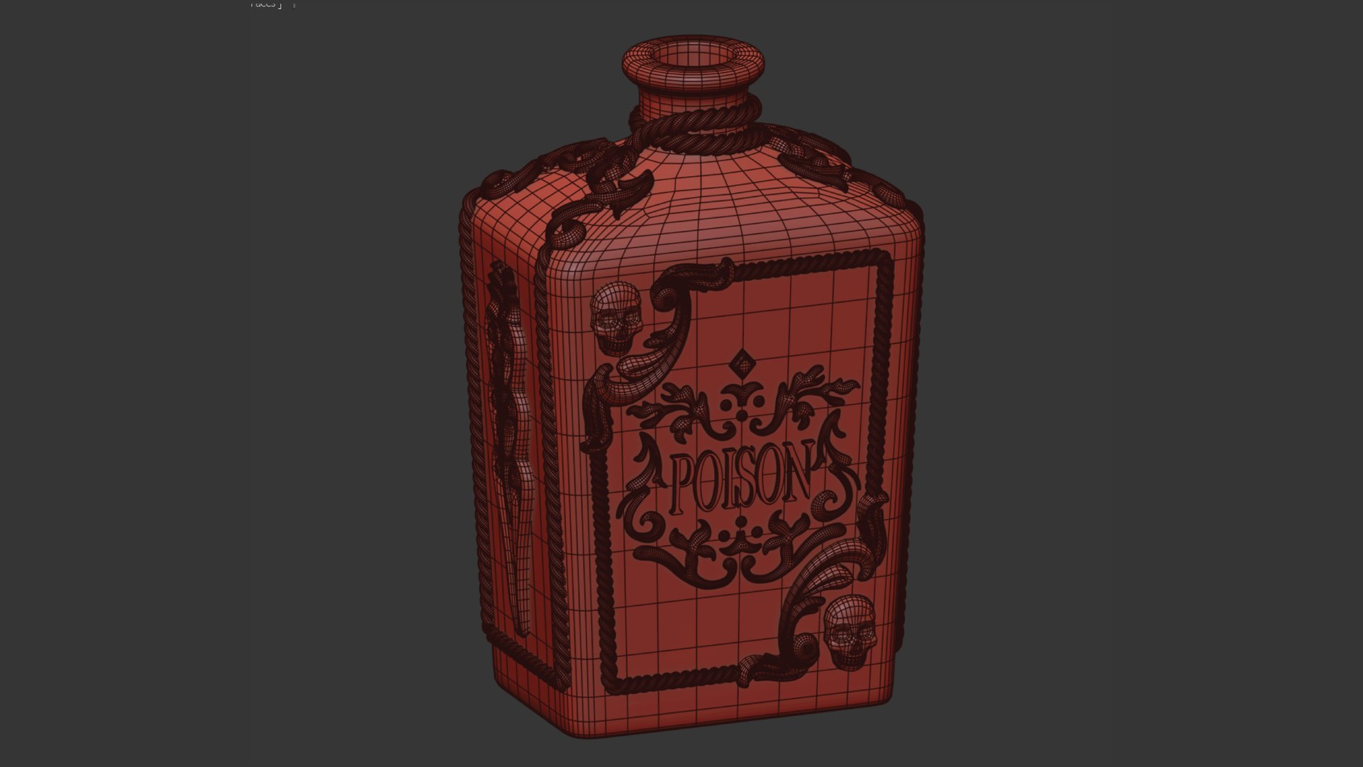 Poison Bottle 3D Model - TurboSquid 2386602