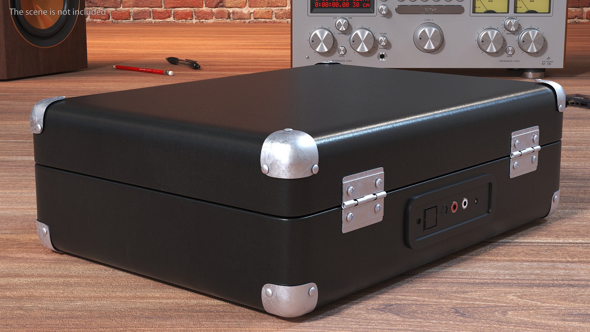 Turntable Player Vinyl Record Player Closed 3D Model - TurboSquid 2097621