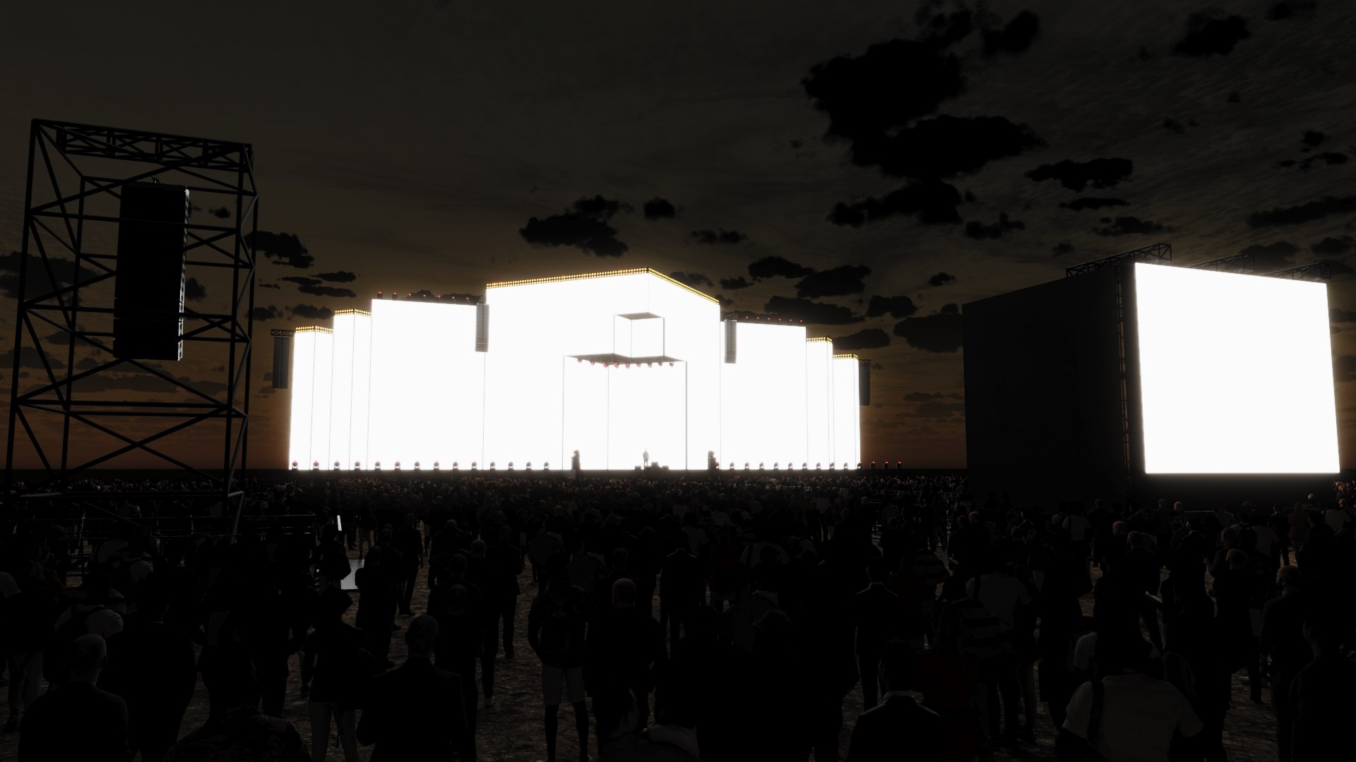 3D Model Big Festival Stage Design - TurboSquid 2335726