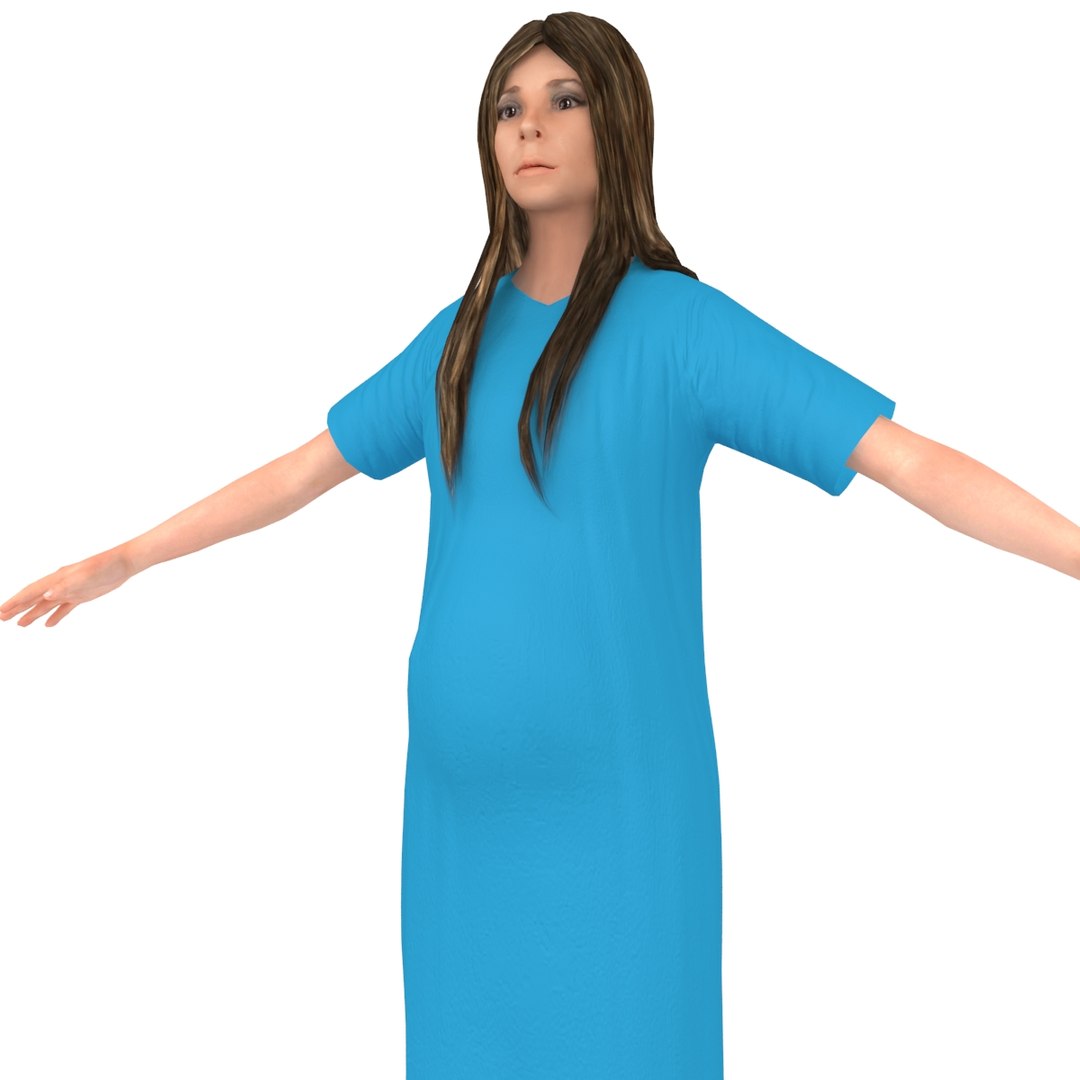 Pregnant Woman Model - TurboSquid 1312831