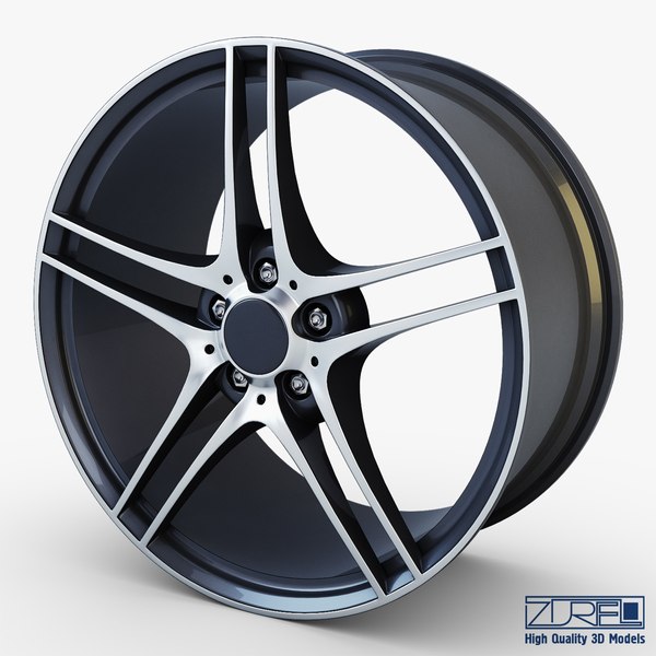 style 359m wheel black 3d model