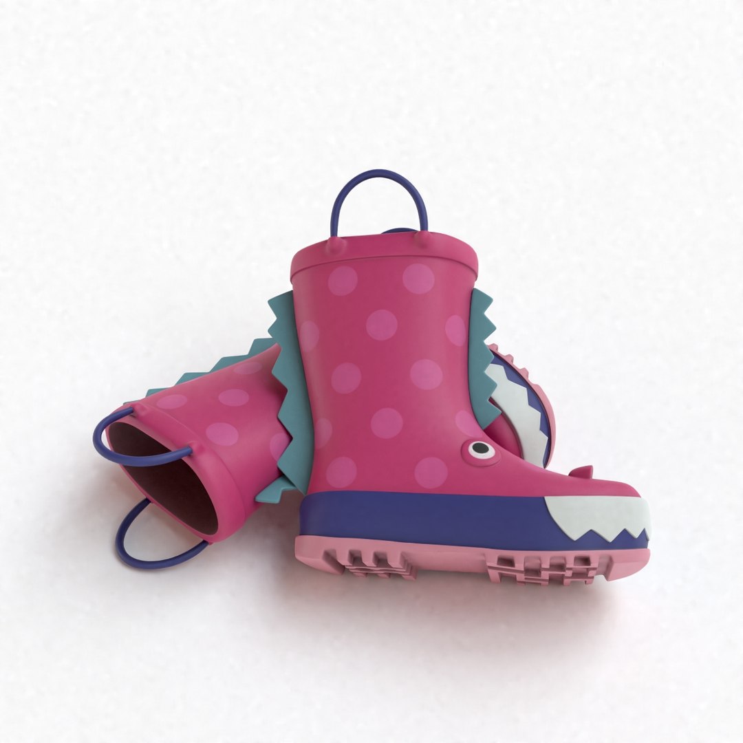 3D Kids Boots Dragon - TurboSquid 1386999