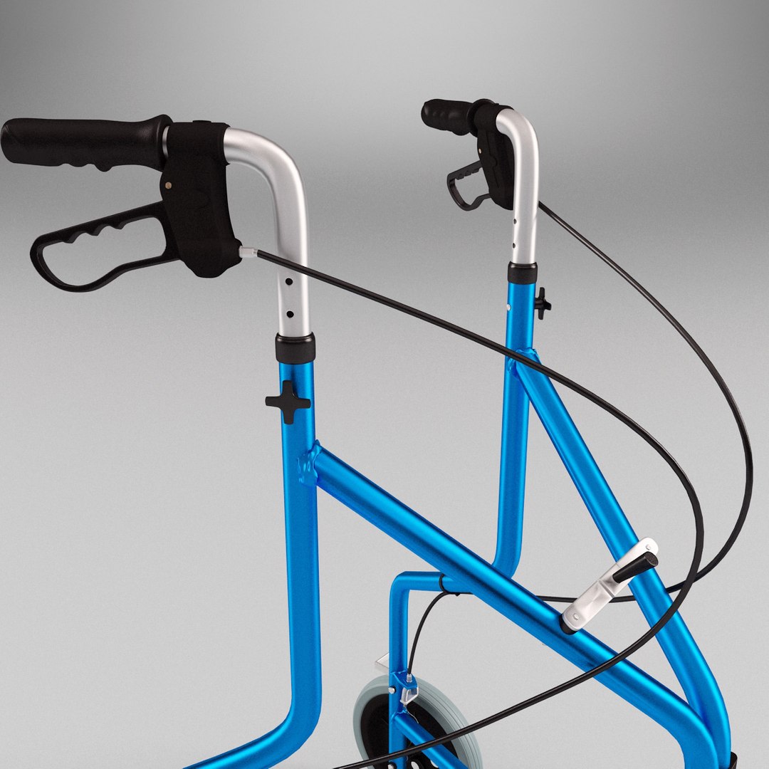 Folding 3 Wheel Walker 3ds