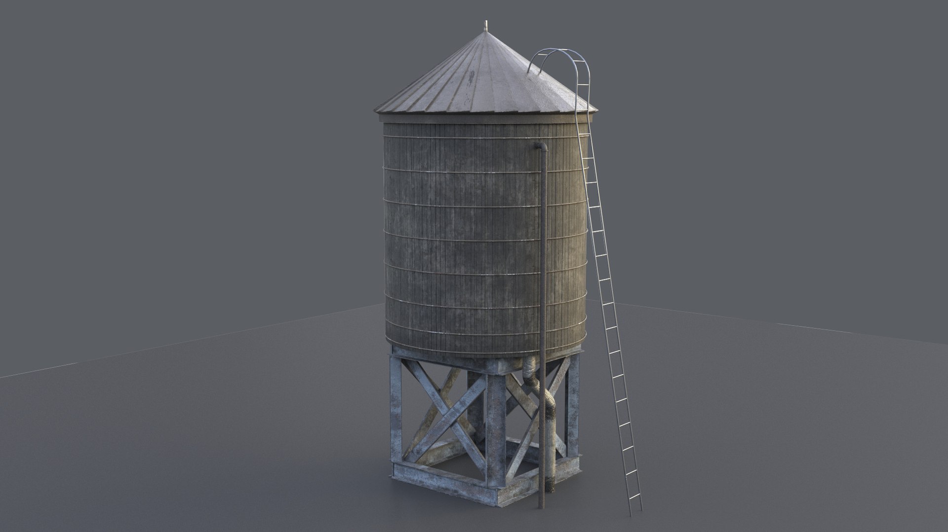 Water Tower 3D - TurboSquid 1961701