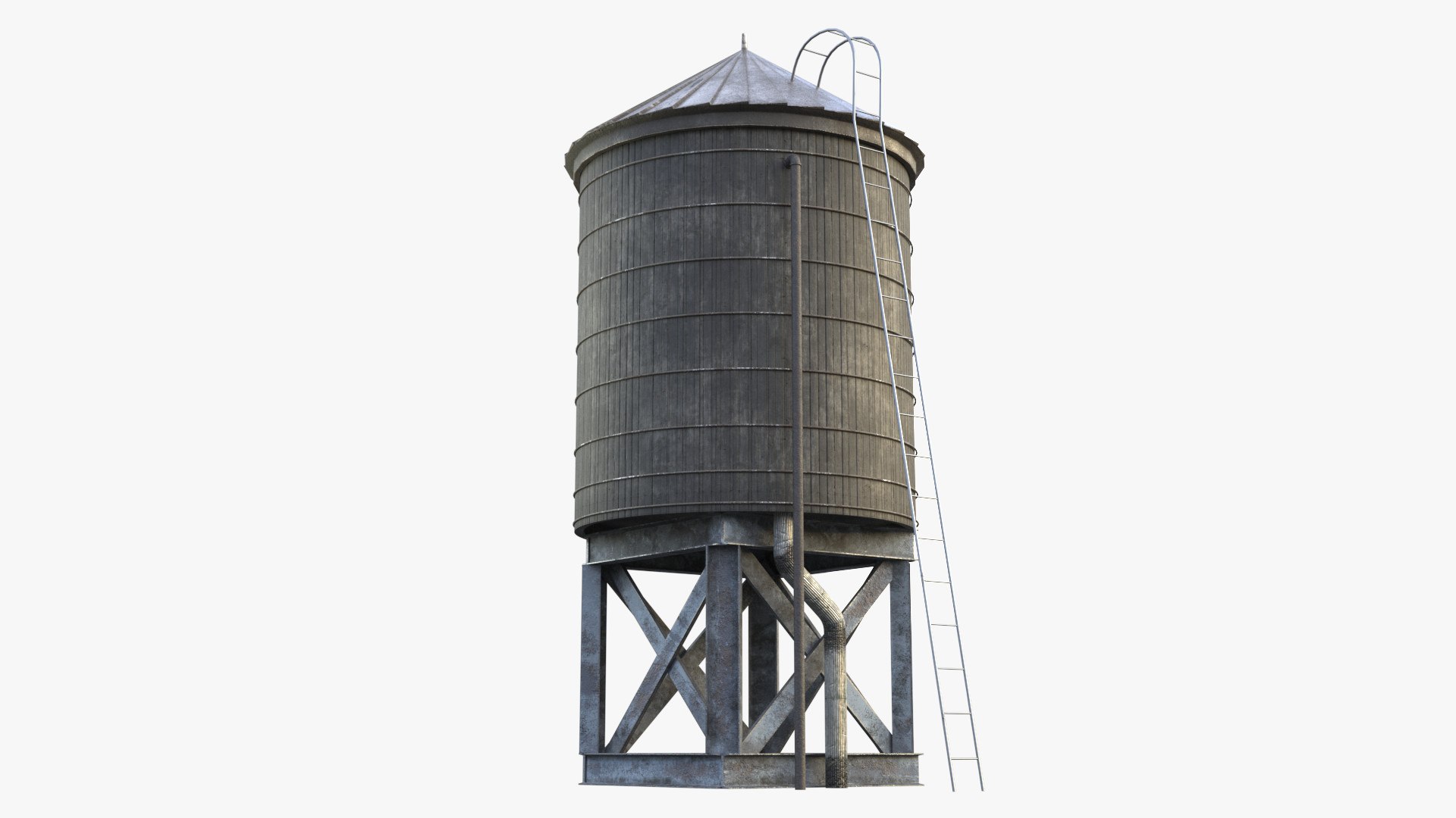 Water Tower 3D - TurboSquid 1961701