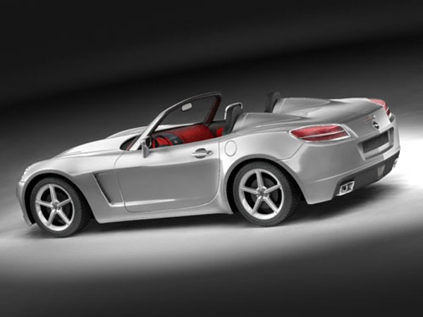 3d opel gt sport model