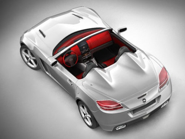 3d opel gt sport model