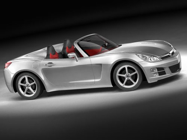 3d opel gt sport model