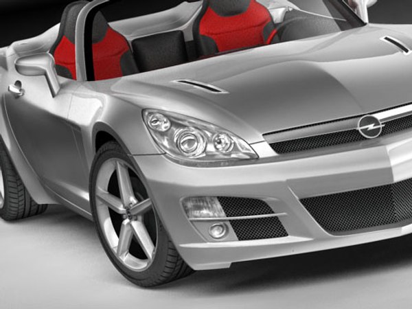 3d opel gt sport model