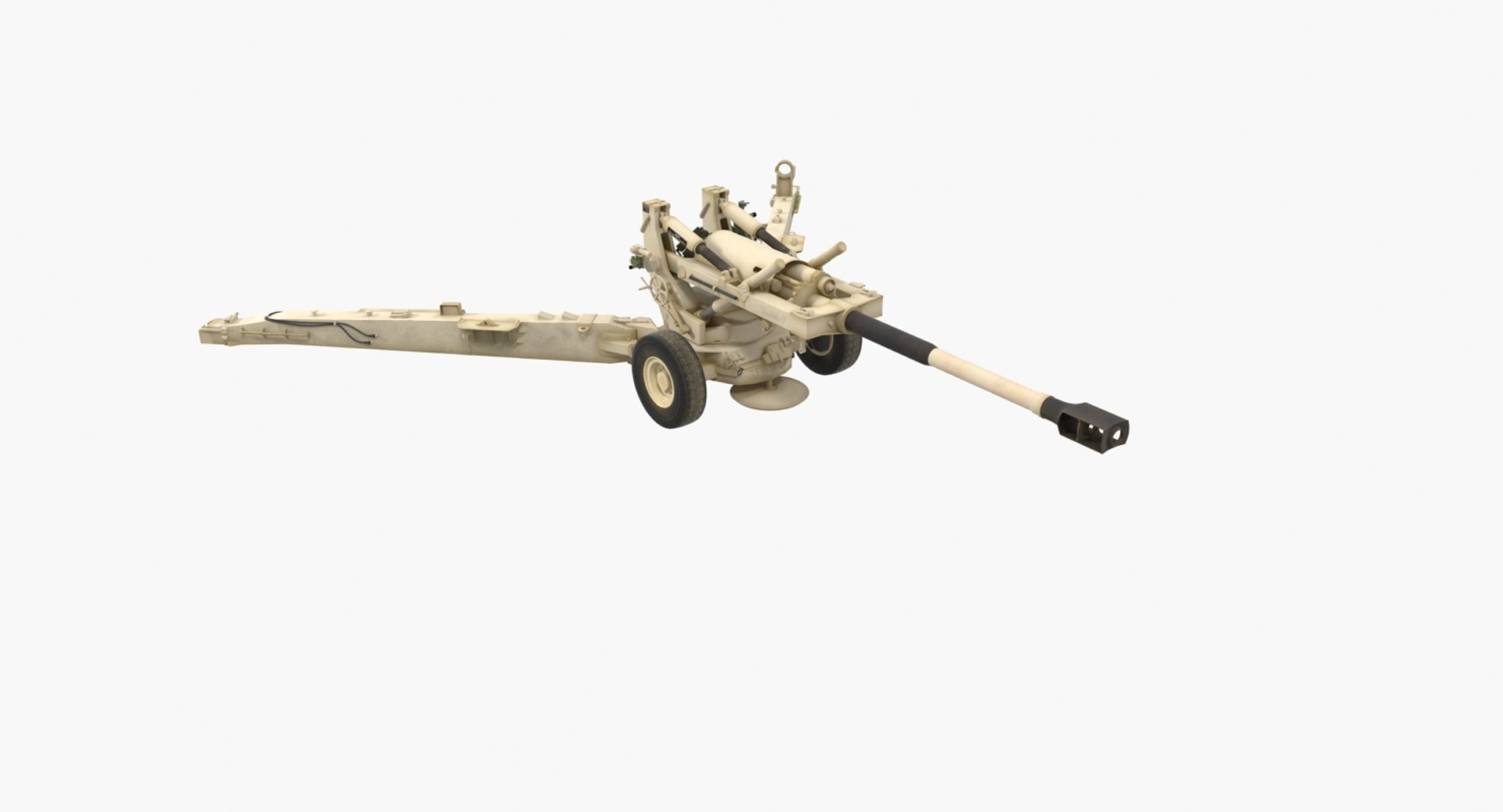 Artillery M198 155mm Howitzer Model - TurboSquid 1265088