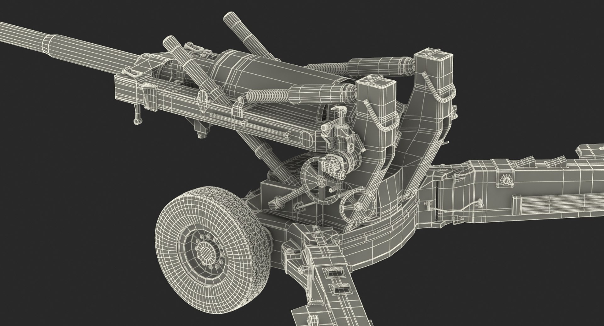 Artillery M198 155mm Howitzer Model - TurboSquid 1265088