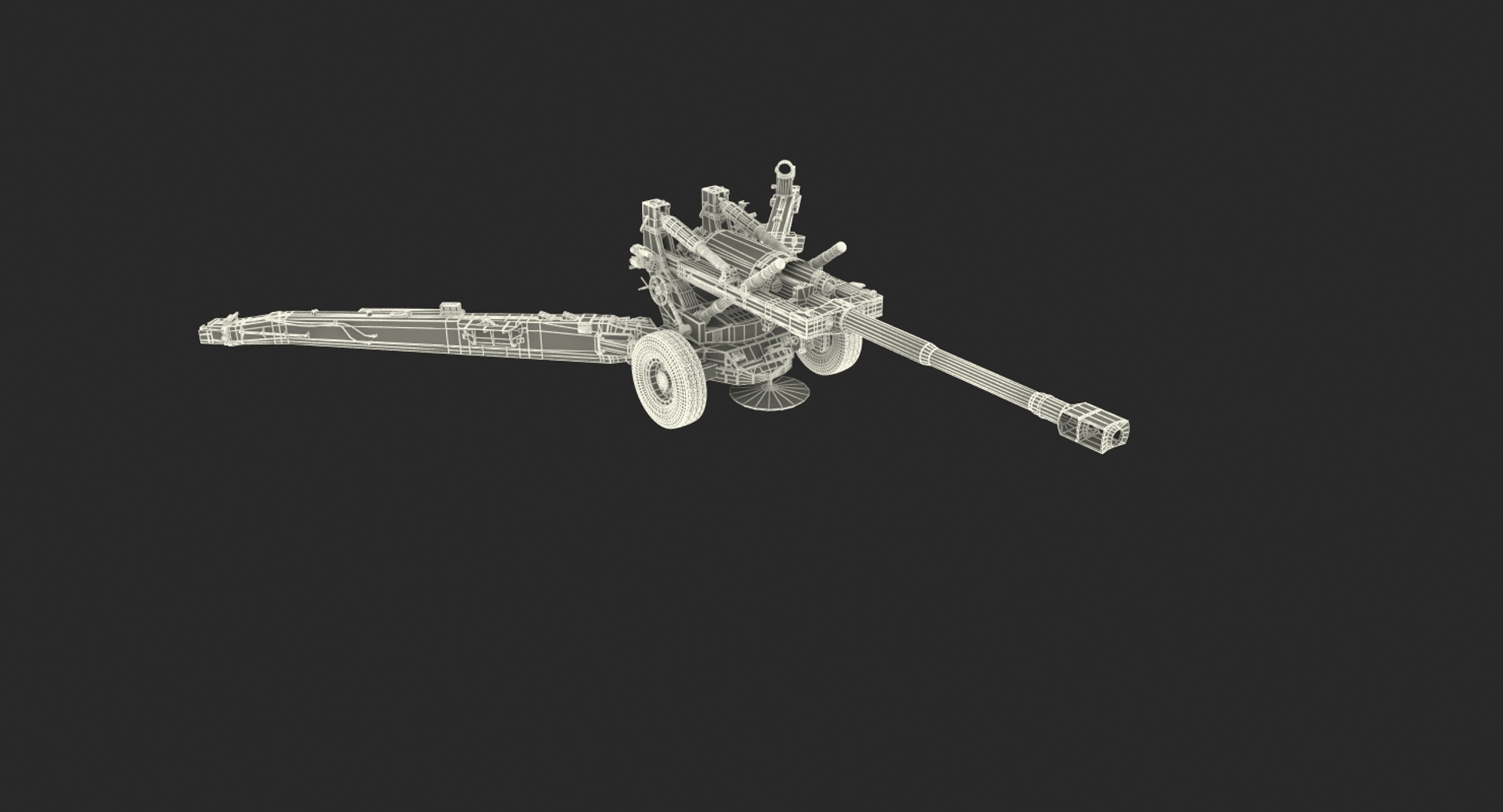 Artillery M198 155mm Howitzer Model - TurboSquid 1265088