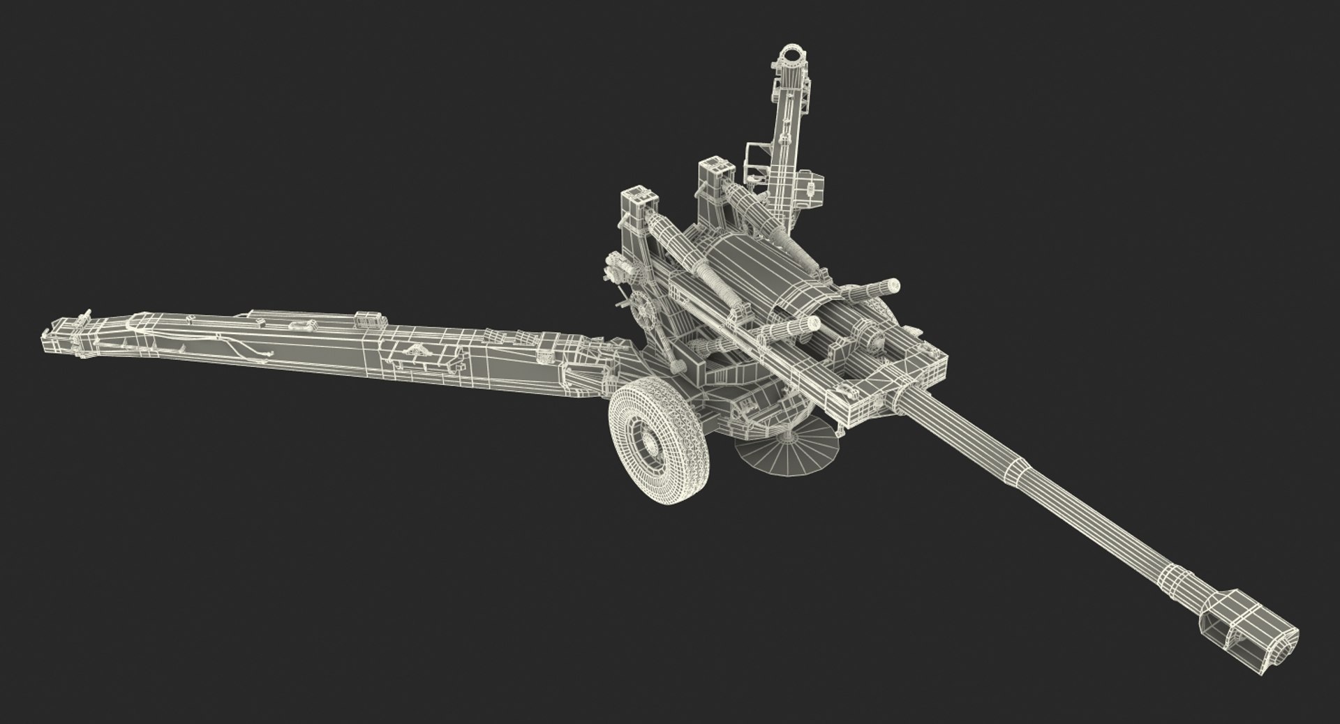 Artillery M198 155mm Howitzer Model - TurboSquid 1265088