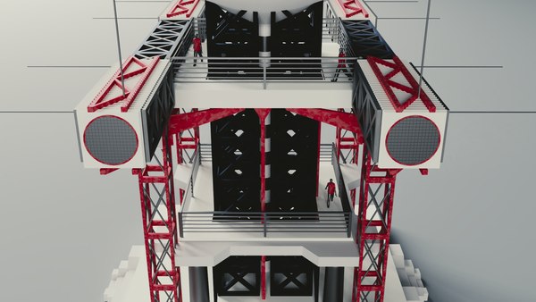 3D high-tech building 1 0 model - TurboSquid 1435170