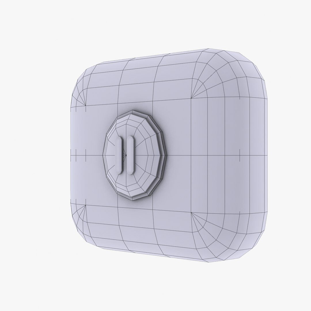 3d Model Icon Pause