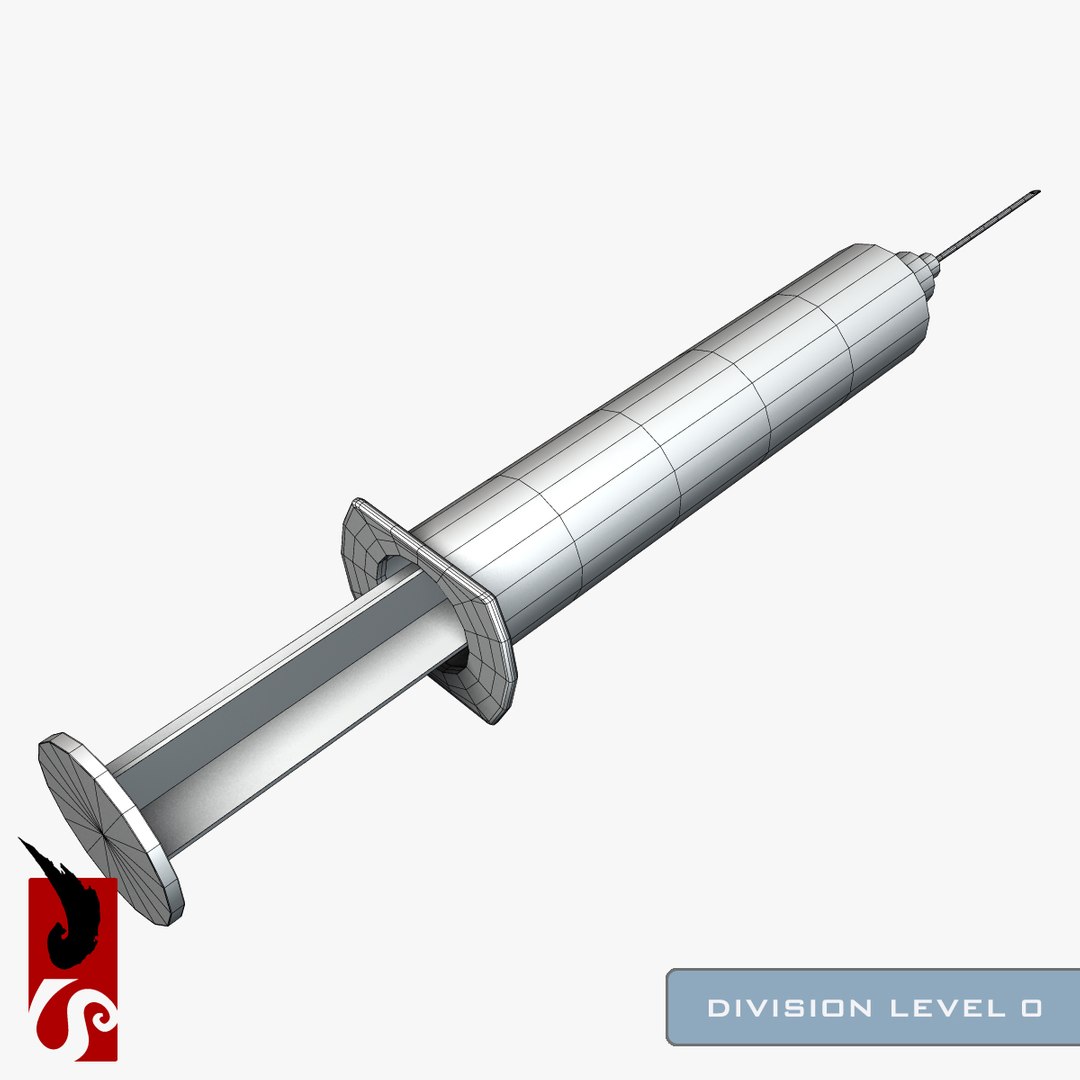 3d Syringe Needle Model