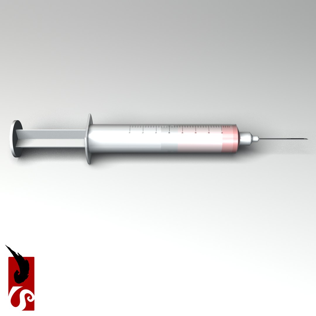 3d Syringe Needle Model