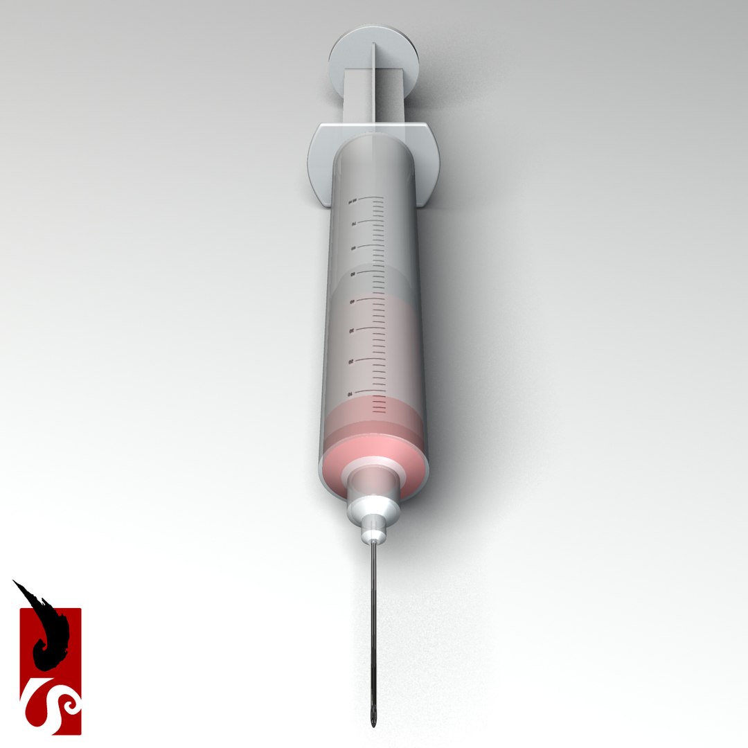 3d Syringe Needle Model