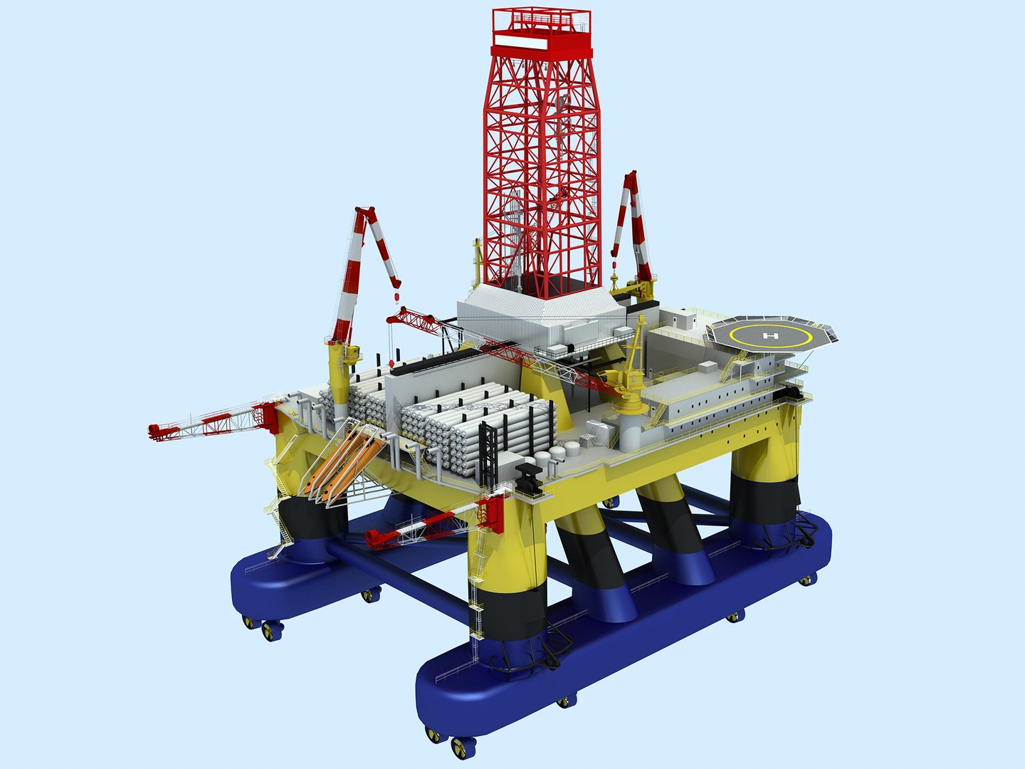 3D Model Oil Platform - TurboSquid 1638105