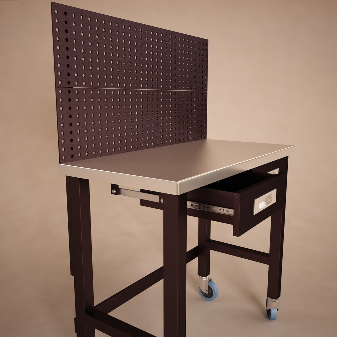 workbench table 3d model