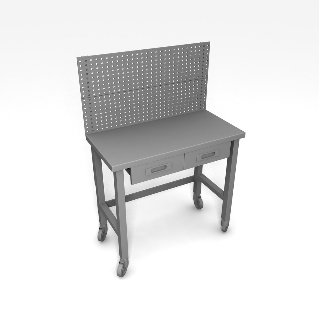 workbench table 3d model