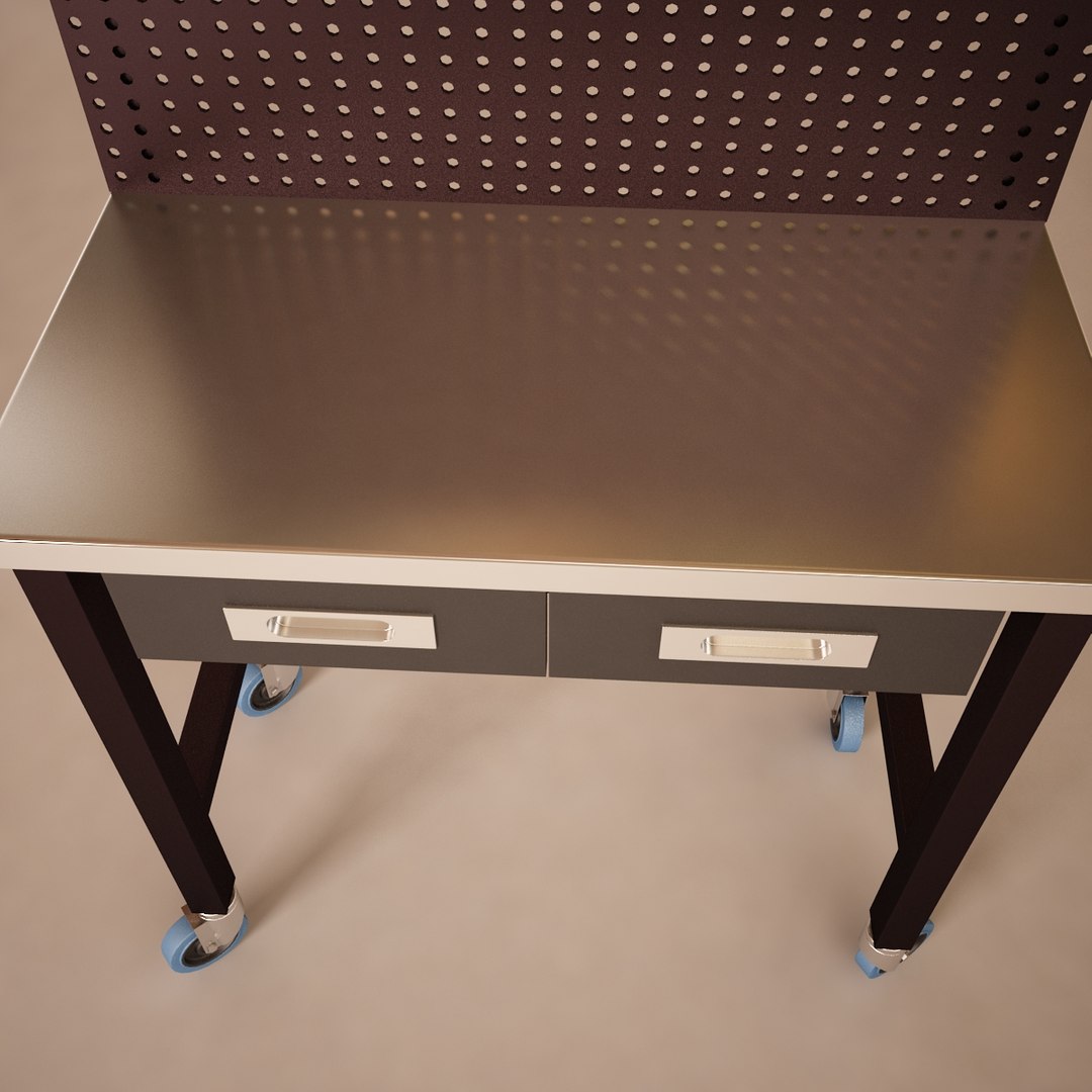 workbench table 3d model