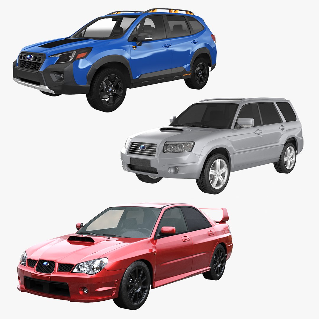 Subaru Cars Collection 3D Model - TurboSquid 2070651