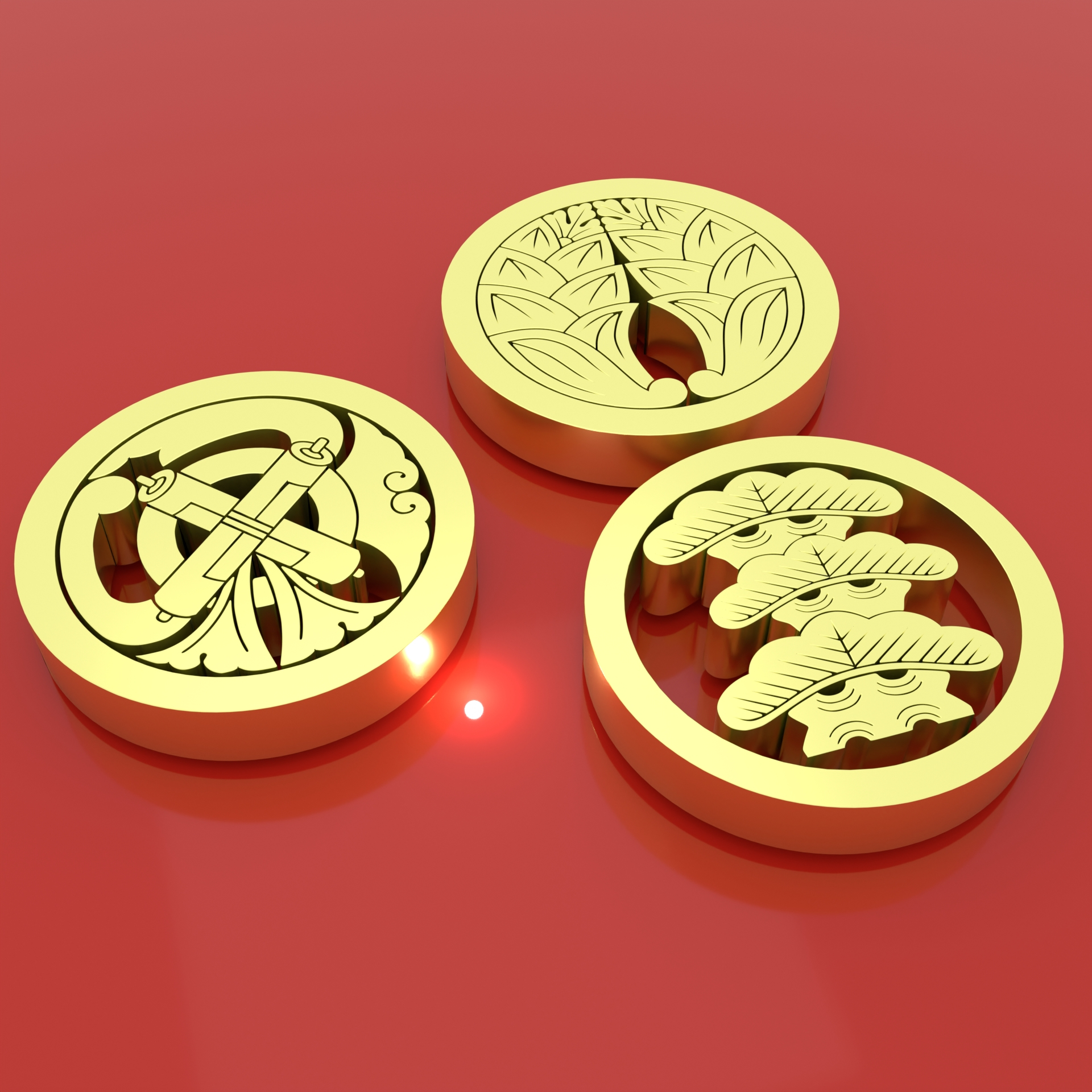 Japanese kamon -family crest-03 3D model - TurboSquid 2041078