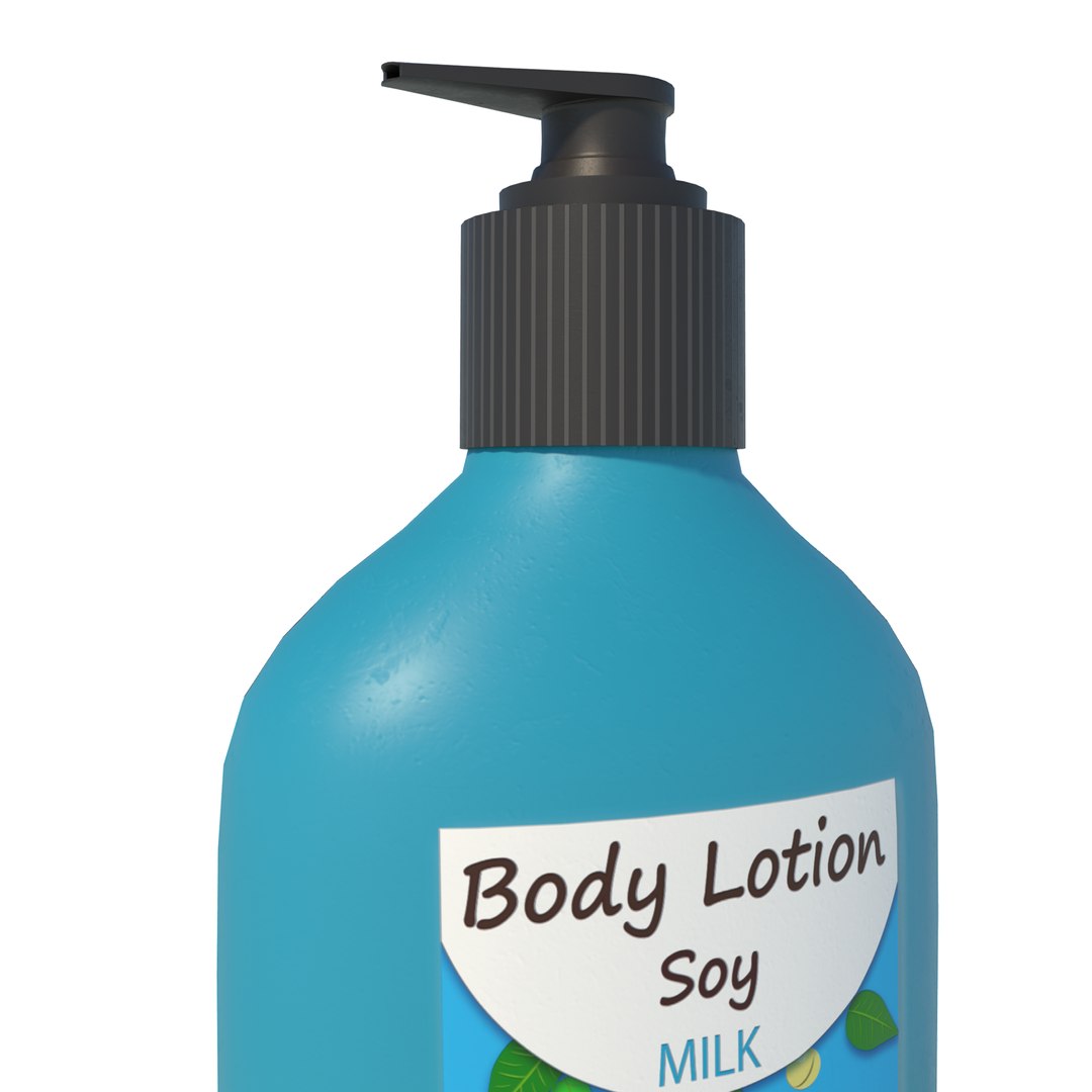 Soy Milk Body Lotion 3D Model - TurboSquid 2099574