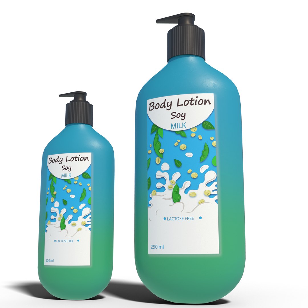 Soy Milk Body Lotion 3D Model - TurboSquid 2099574