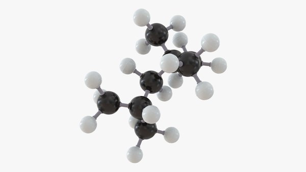 modelo 3d Estructura de la molécula de octano - TurboSquid 2391466