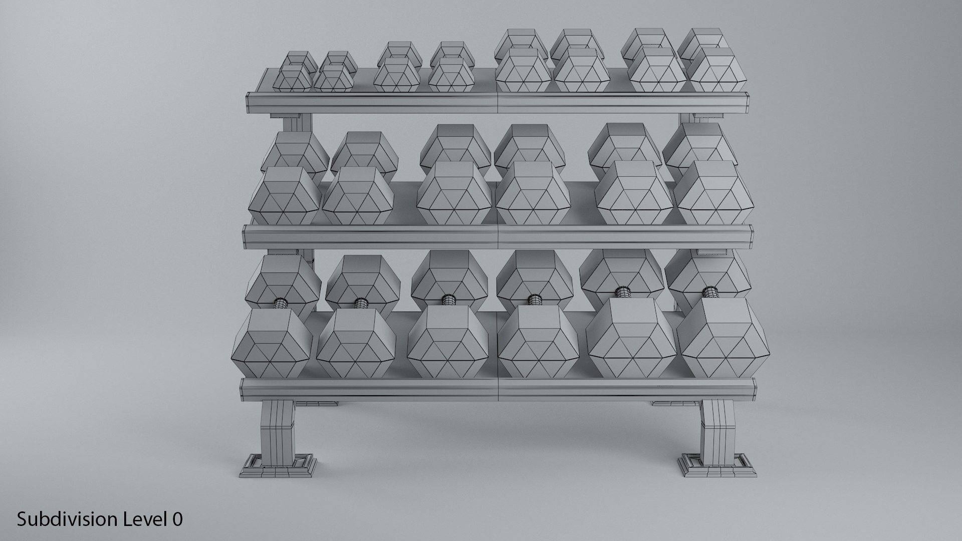 Hampton 3T-FLT Flat Tray Rack 3D - TurboSquid 1948056