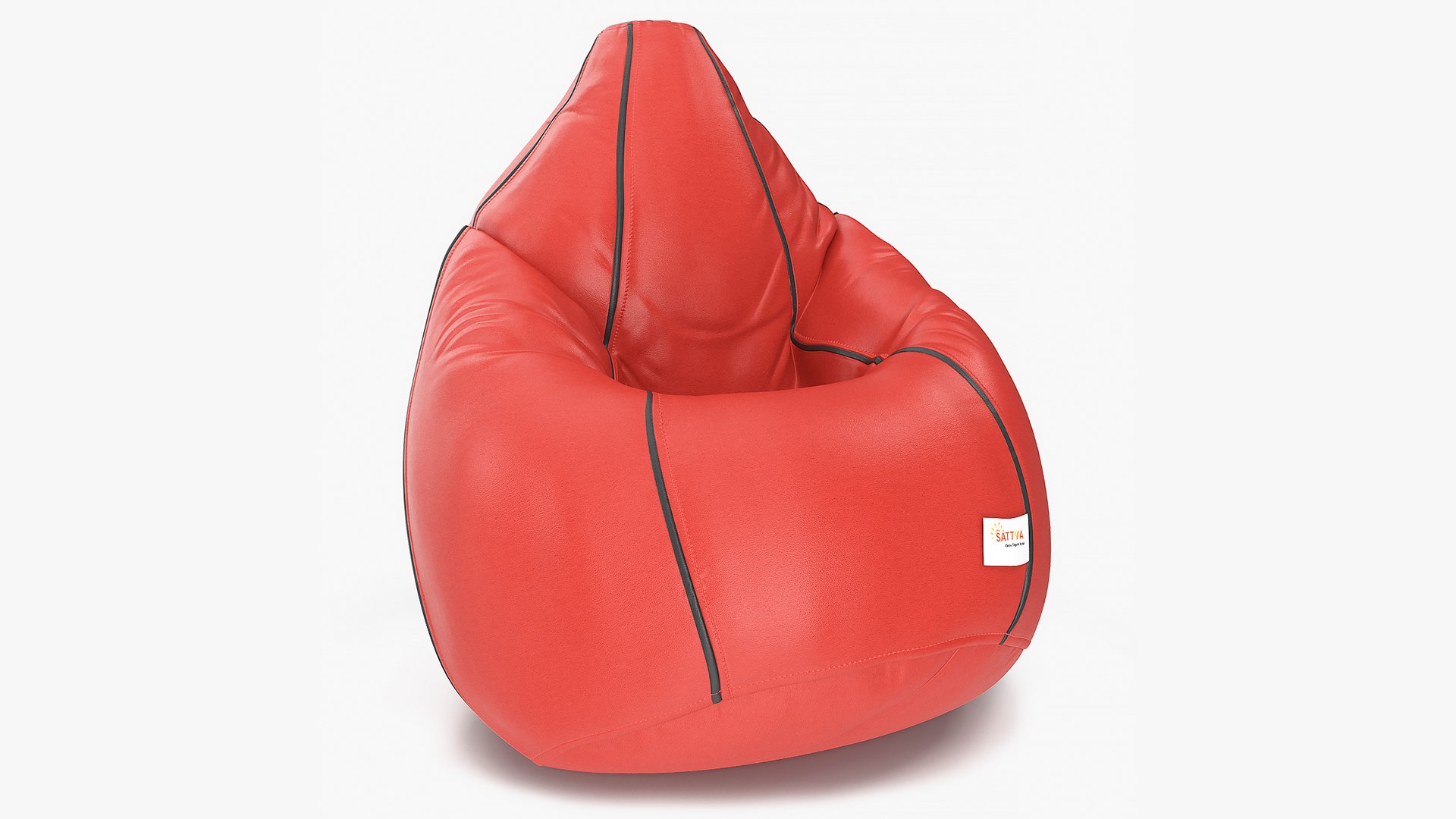 3D Sattva Red Sack-Chair model - TurboSquid 2011353