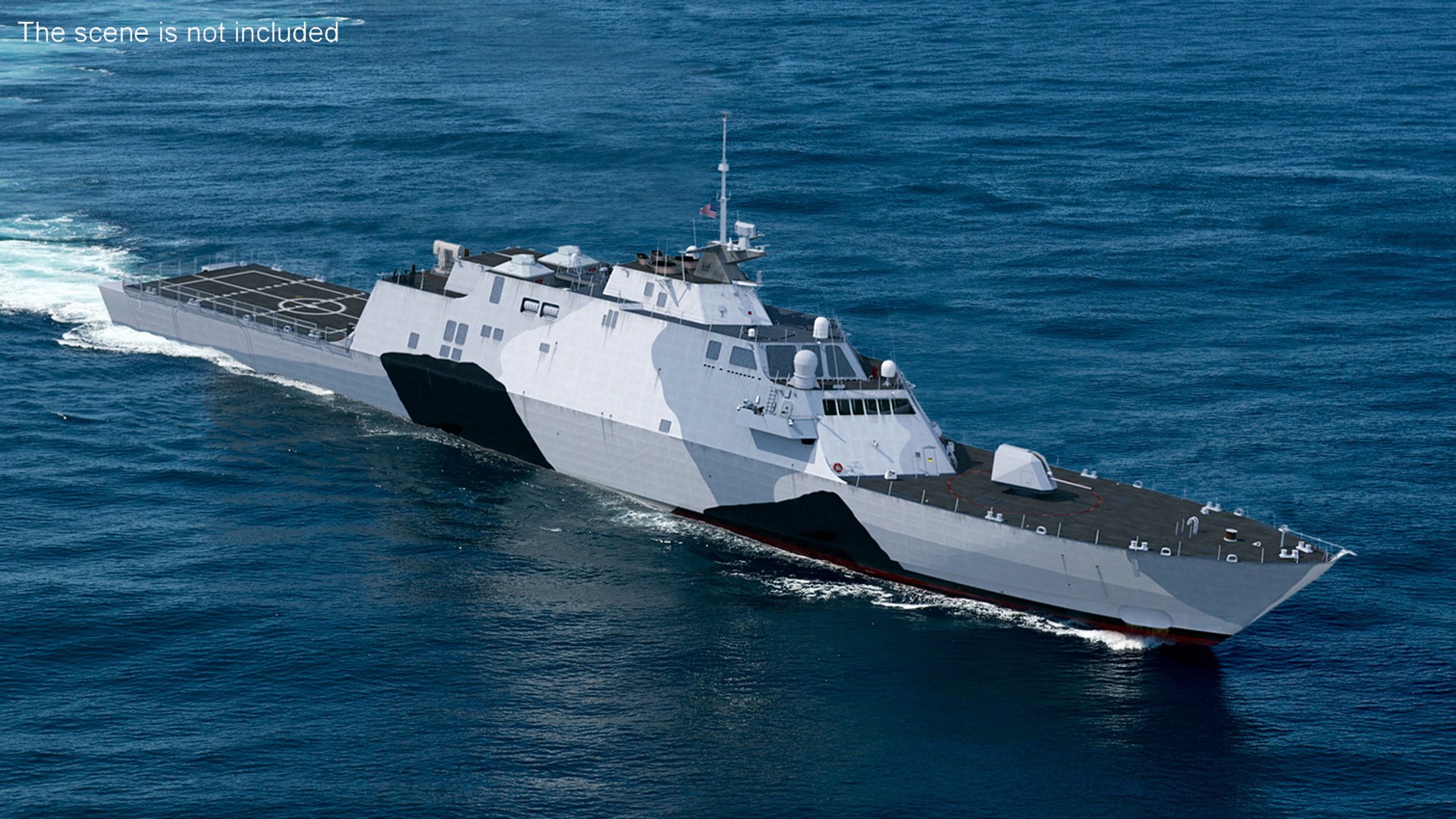 3D Model Littoral Combat Ship USS Freedom LCS-1 Rigged For Cinema 4D - TurboSquid 2428967