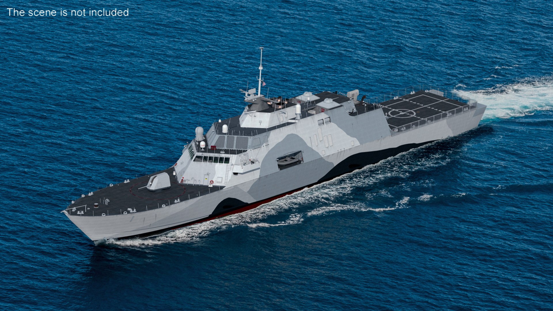 3D Model Littoral Combat Ship USS Freedom LCS-1 Rigged For Cinema 4D - TurboSquid 2428967