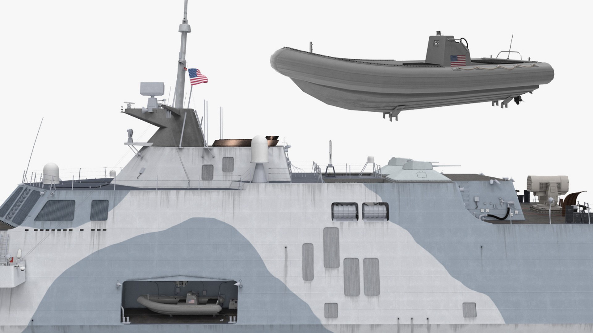 3D Model Littoral Combat Ship USS Freedom LCS-1 Rigged For Cinema 4D - TurboSquid 2428967