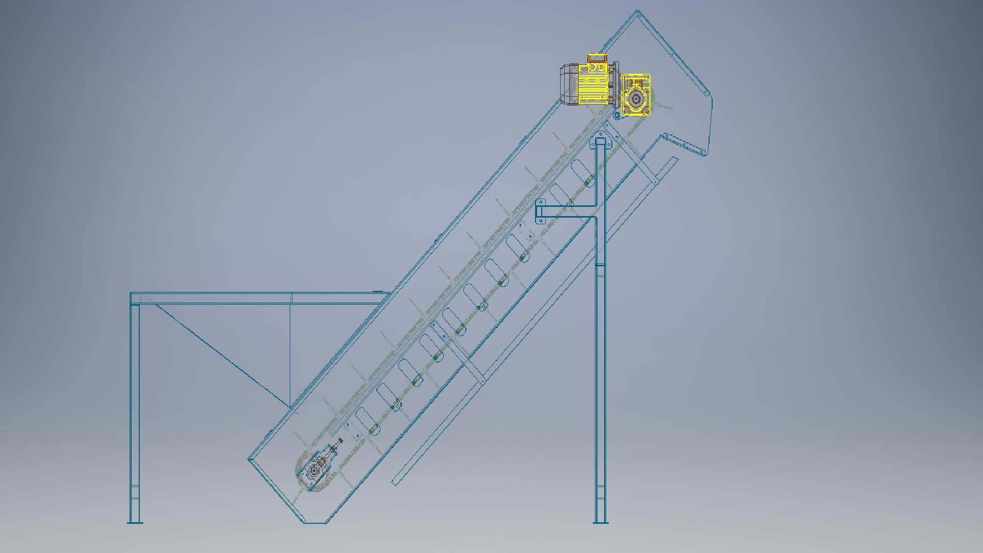 3D Chain Conveyor Assembly - TurboSquid 2255235