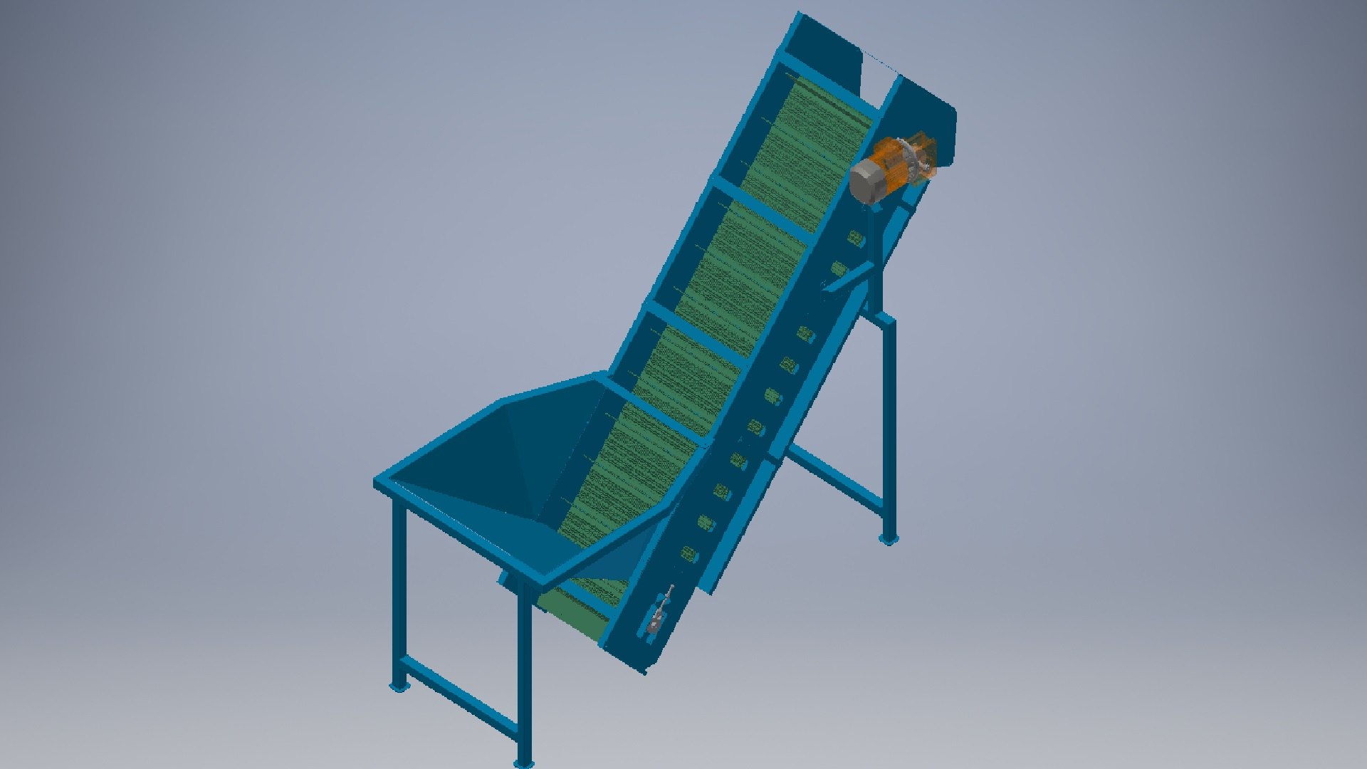 3D Chain Conveyor Assembly - TurboSquid 2255235