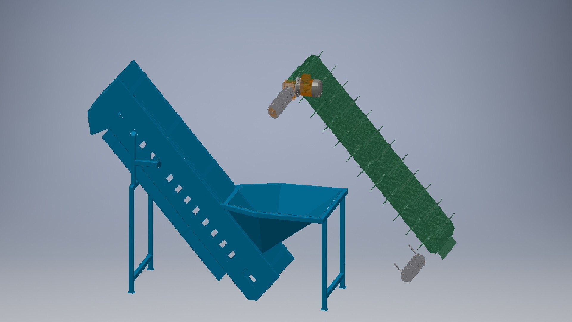 3D Chain Conveyor Assembly - TurboSquid 2255235