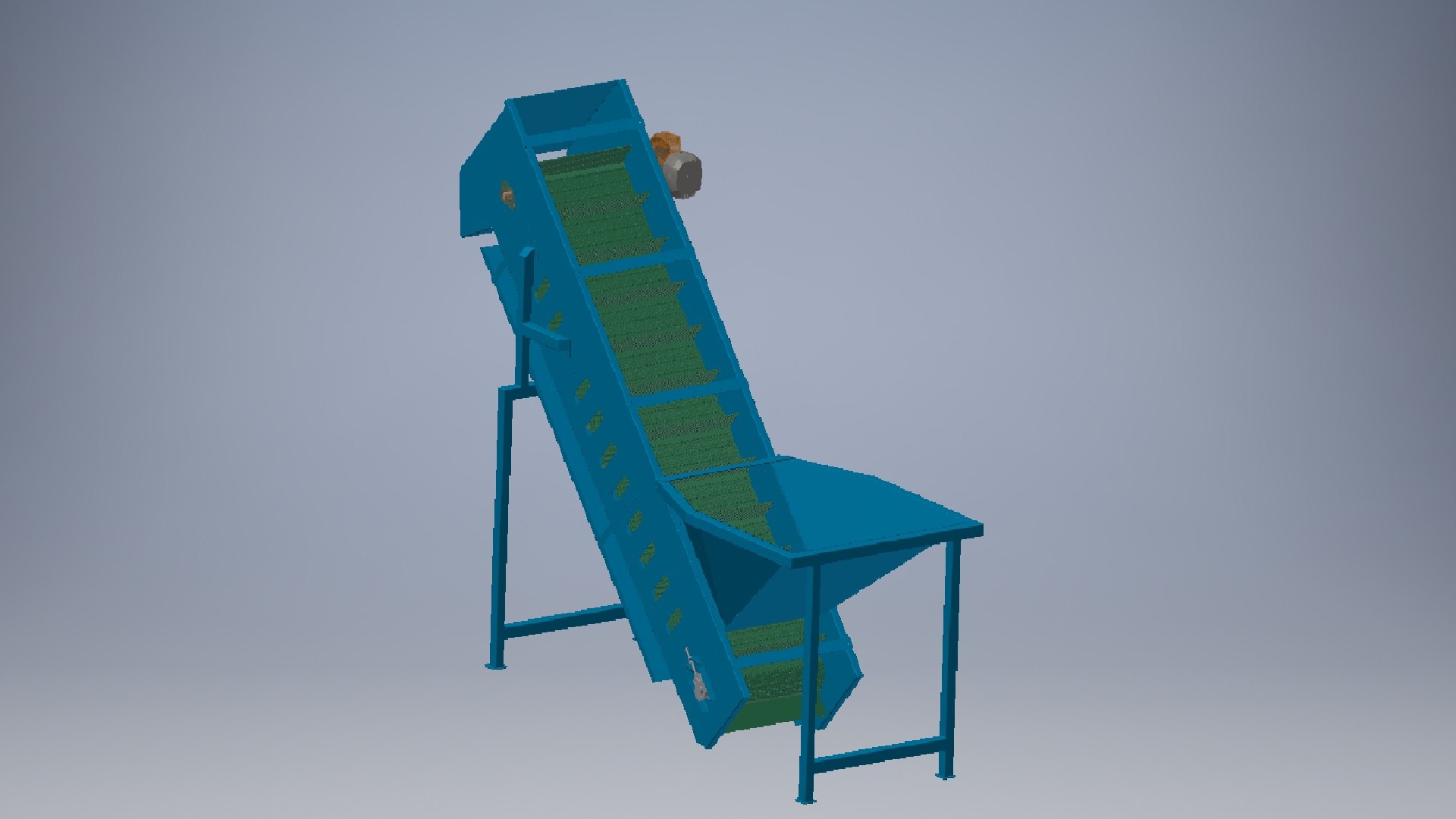 3D Chain Conveyor Assembly - TurboSquid 2255235