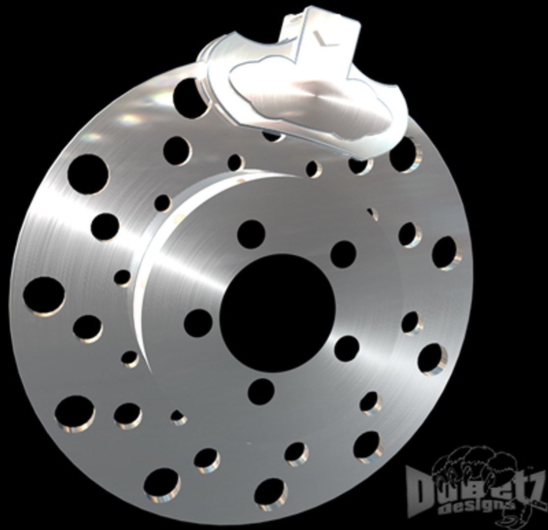 3d wheel rotors setting model