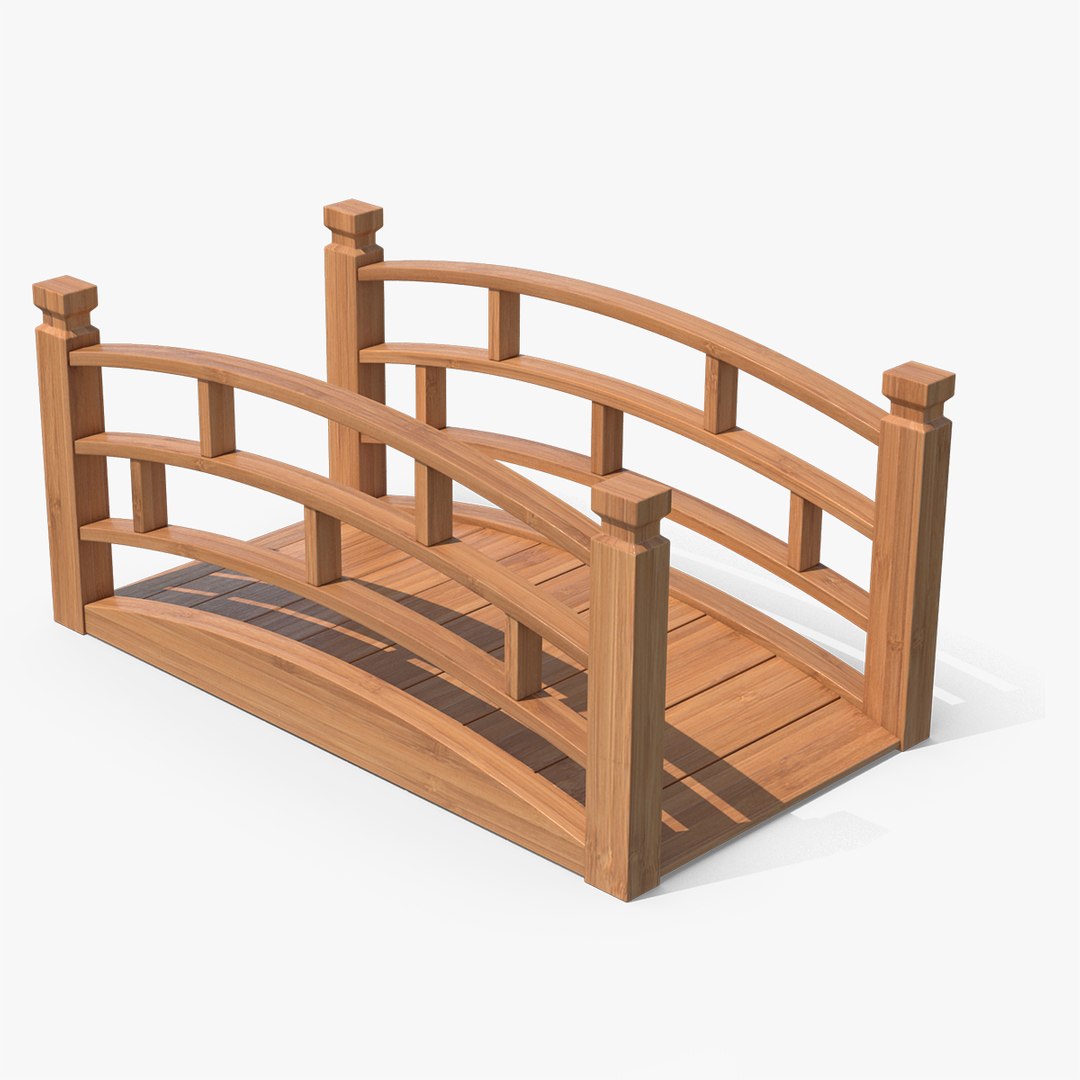 3D model Wooden Bridge - TurboSquid 2016369