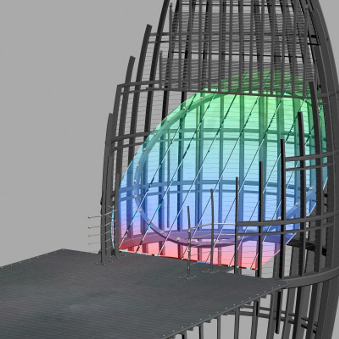 3d Modern Building New Caledonia Model