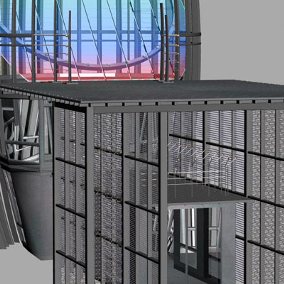 3d Modern Building New Caledonia Model