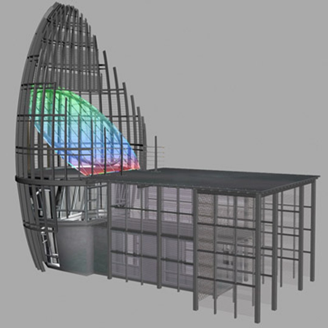 3d Modern Building New Caledonia Model