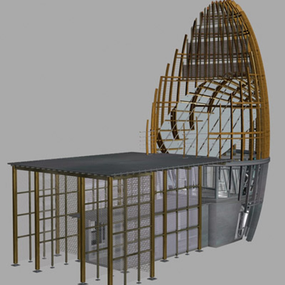 3d Modern Building New Caledonia Model