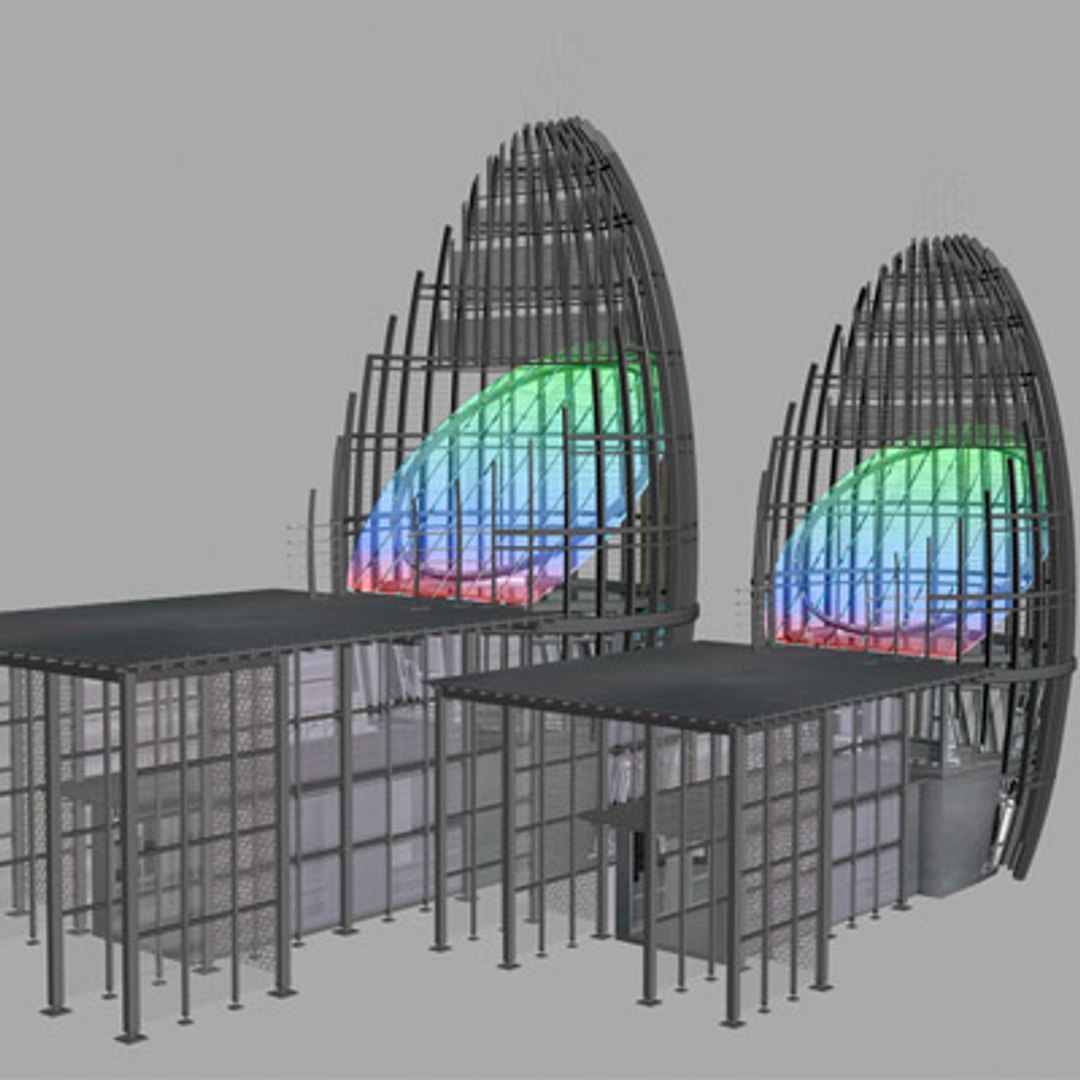 3d Modern Building New Caledonia Model
